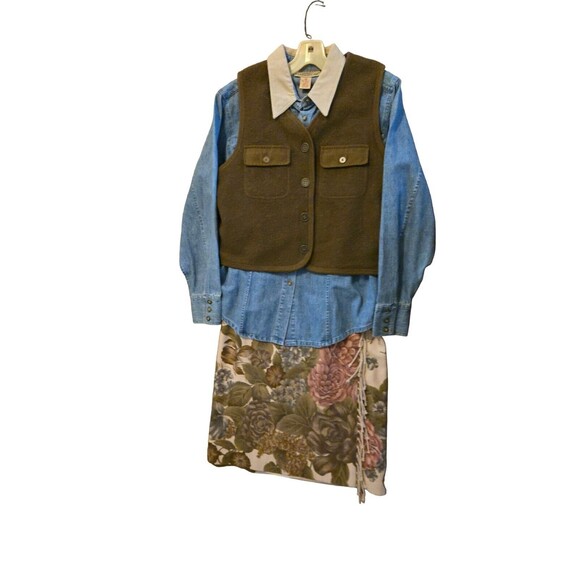 Telluride | Dresses | Vintage 99s Western Telluride M Wrap Fringe Skirt ...